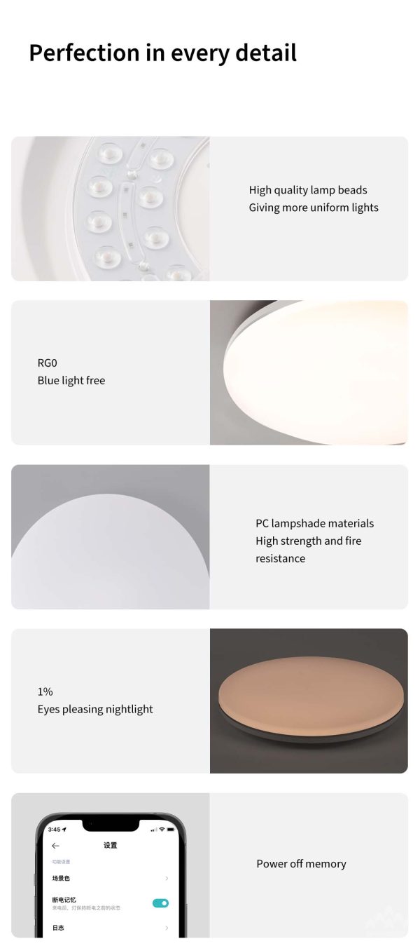 Aqara Smart Ceiling Light L1-350 - Aqara Singapore – Smart Homes