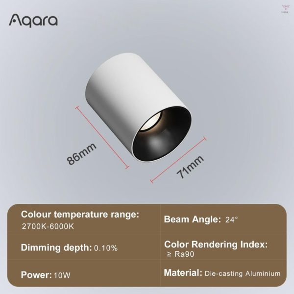 Aqara Surface Mounted Spotlight T1 - Aqara Singapore – Smart Homes