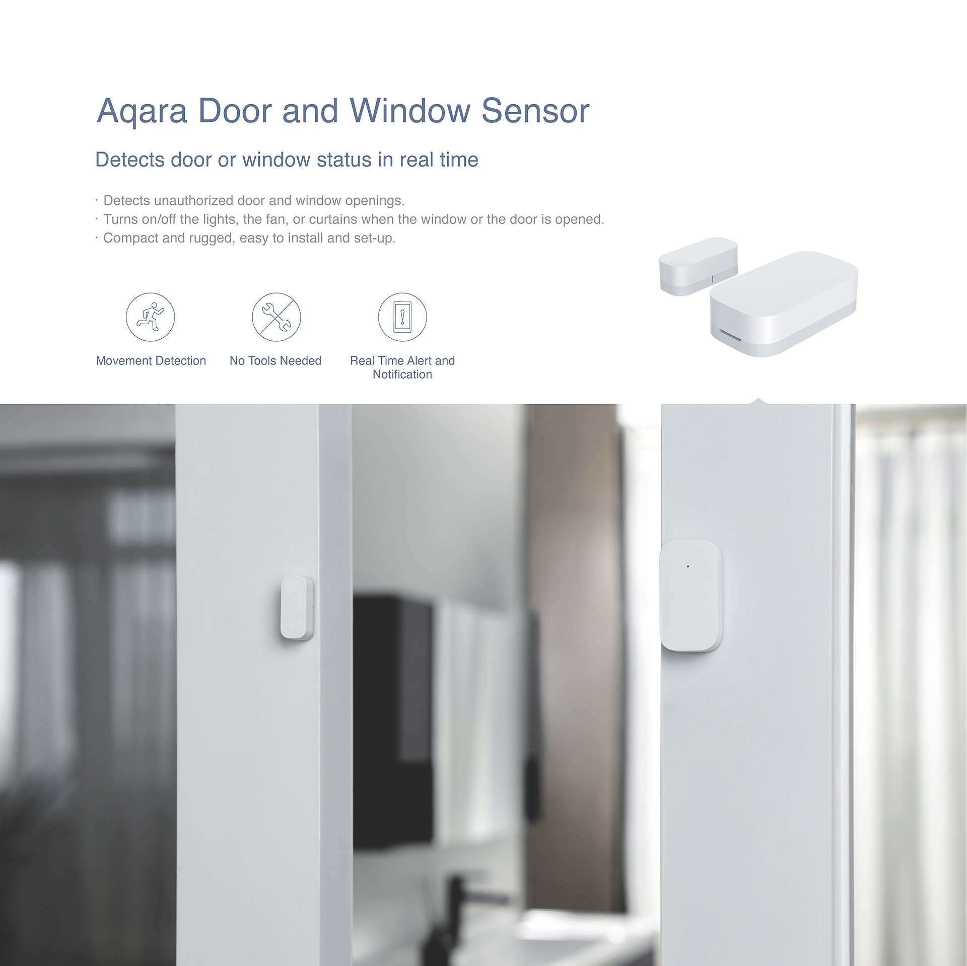 Aqara Door and Window Sensor - Aqara Singapore – Smart Homes
