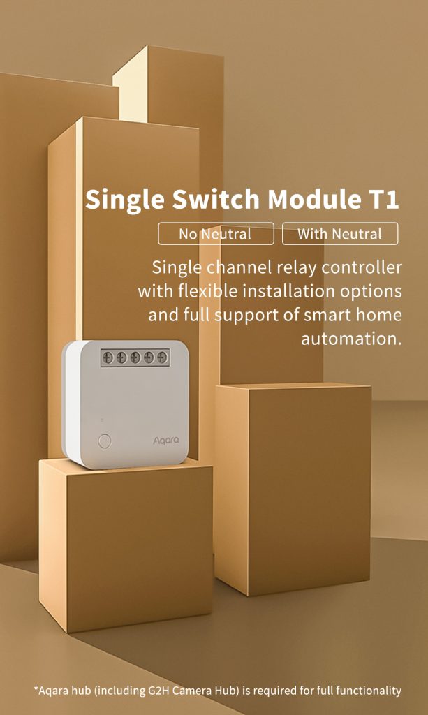 Aqara Single Switch Module T1 - Aqara Singapore – Smart Homes