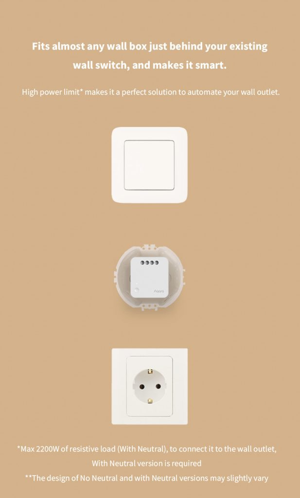 Aqara Single Switch Module T1 - Aqara Singapore – Smart Homes