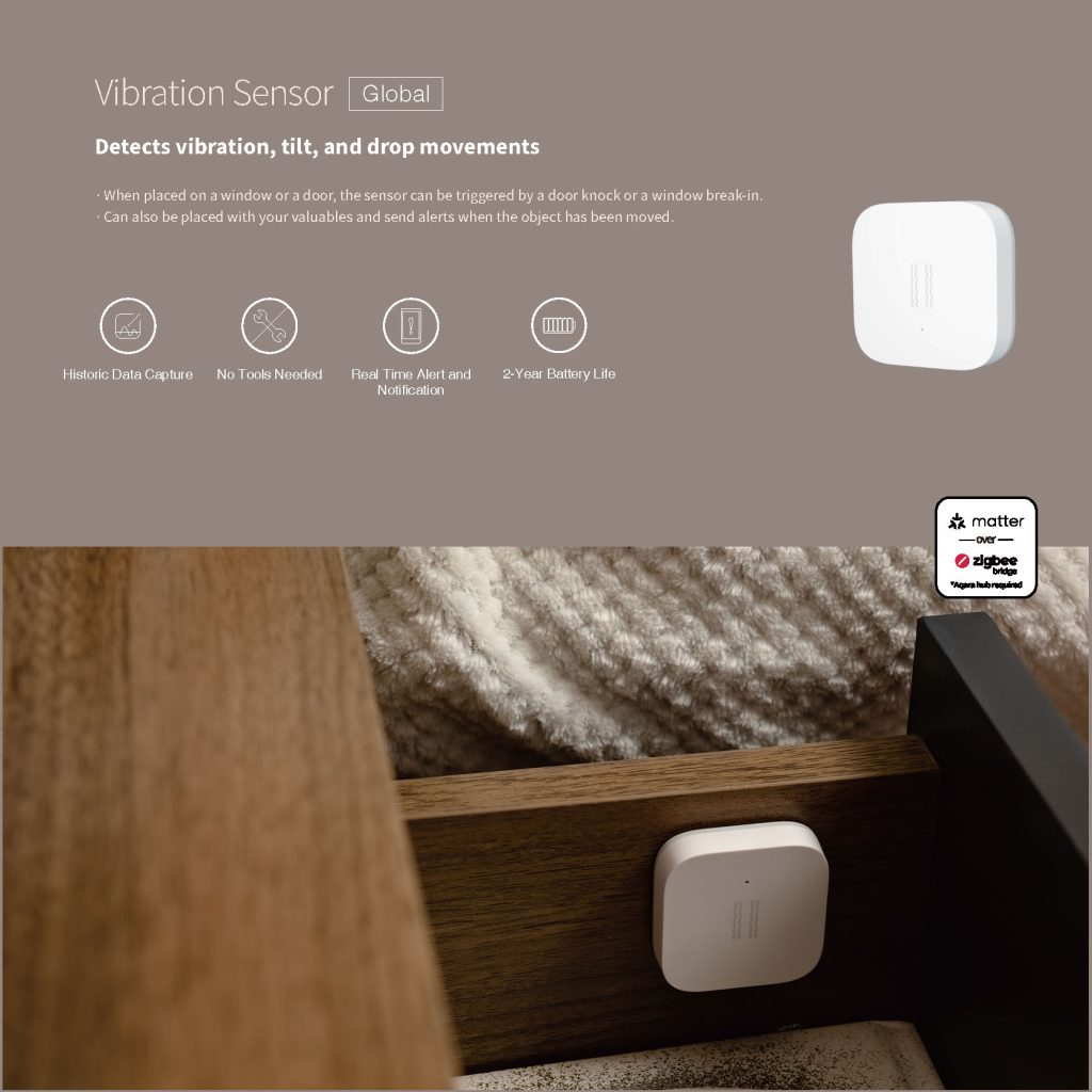 Aqara Vibration Sensor - Aqara Singapore – Smart Homes