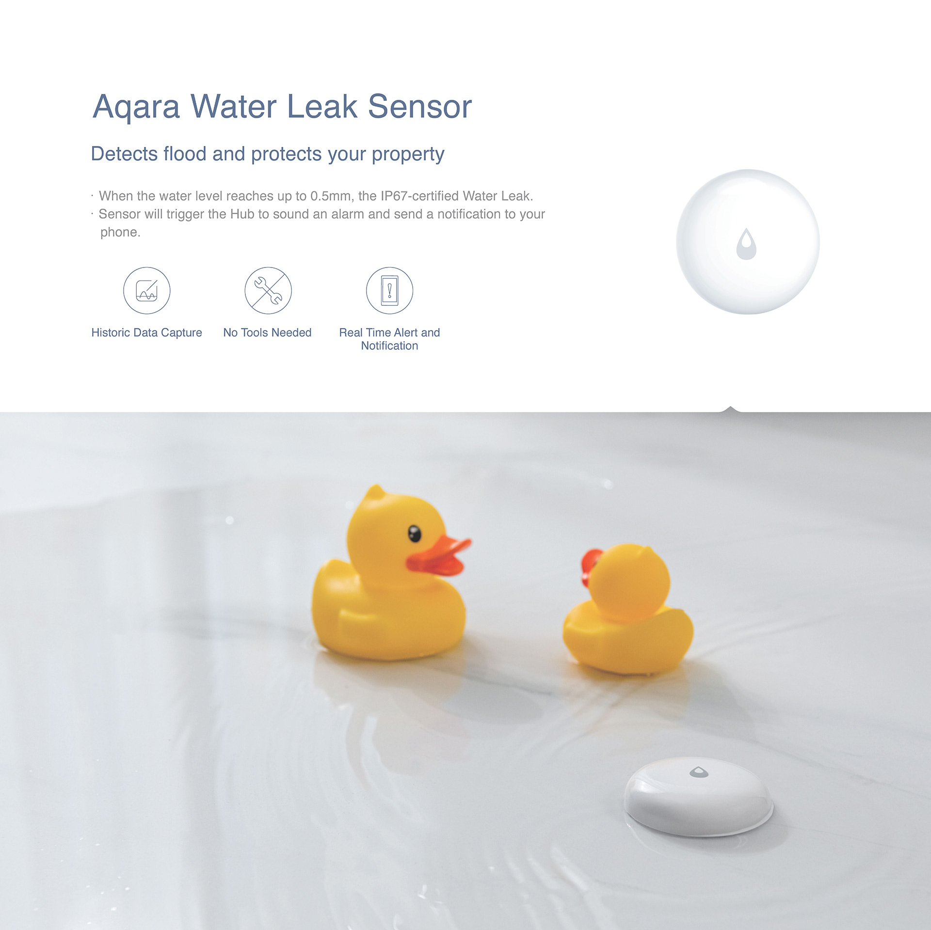 Aqara Water Leak Sensor - Aqara Singapore – Smart Homes